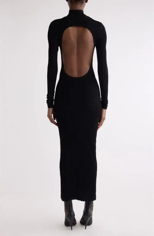 Givenchy Long Sleeve Open Back Sweater Dress
