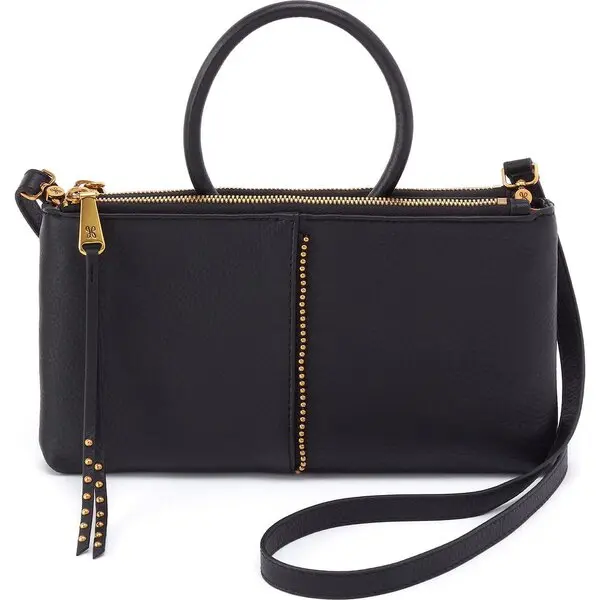 Hobo Sable Stud Crossbody Bag - Black
