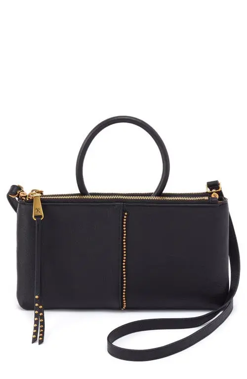 Hobo Sable Stud Crossbody Bag - Black