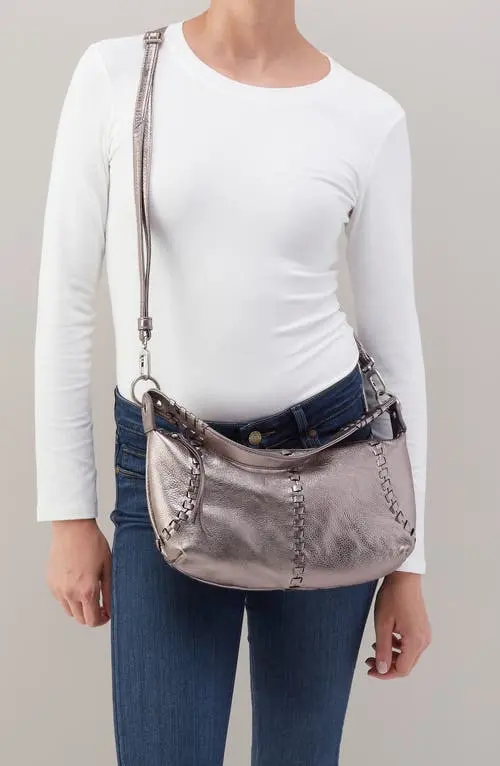 Hobo Mini Opal Shoulder Bag - Pewter Spur