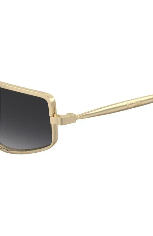 Moschino Flat Top Sunglasses - Rose Gold/dark Grey Sf