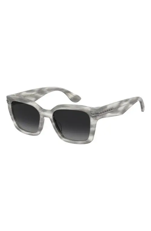 STUART WEITZMAN 54mm Gradient Polarized Square Sunglasses - Grey Havana/dark Grey Sf