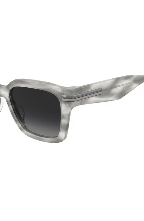 STUART WEITZMAN 54mm Gradient Polarized Square Sunglasses - Grey Havana/dark Grey Sf