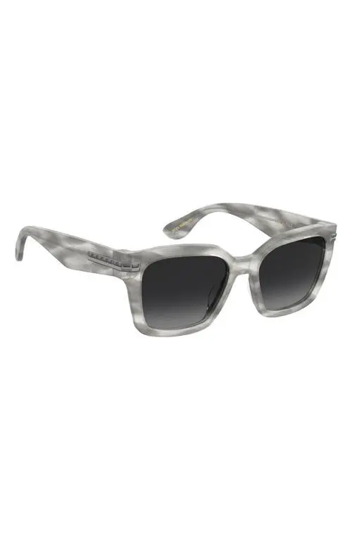 STUART WEITZMAN 54mm Gradient Polarized Square Sunglasses - Grey Havana/dark Grey Sf