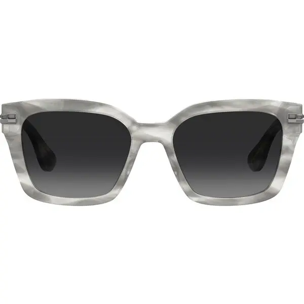 STUART WEITZMAN 54mm Gradient Polarized Square Sunglasses - Grey Havana/dark Grey Sf