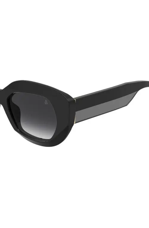 STUART WEITZMAN 51mm Butterfly Sunglasses - Black/dark Grey Sf