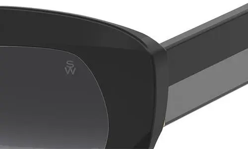STUART WEITZMAN 51mm Butterfly Sunglasses - Black/dark Grey Sf