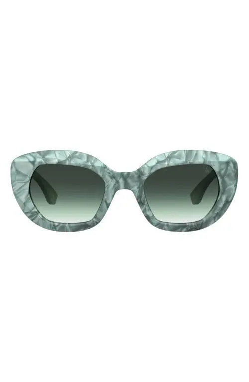 STUART WEITZMAN 51mm Butterfly Sunglasses - Marble Green/green Shaded