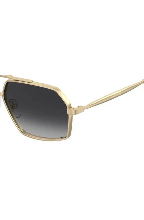 Moschino 60mm Square Sunglasses - Rose Gold/dark Grey Sf