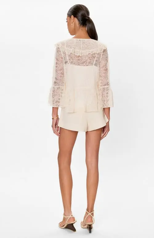 Rebecca Taylor Skye Lace Top - Cream