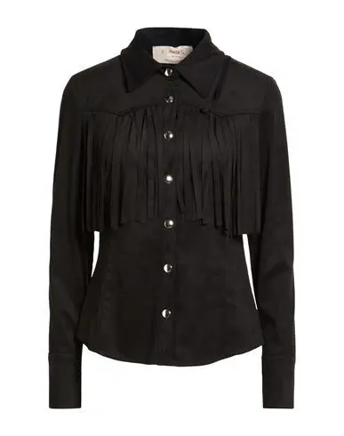 KAOS Fringed Overshirt - Black