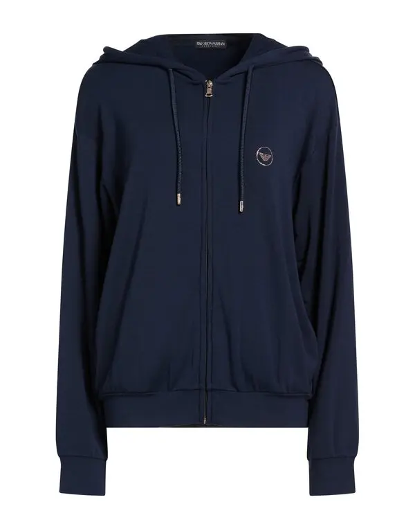 Emporio Armani Viscose Blend Zip-up Sweatshirt