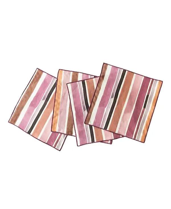 GOLDIE HOME Table Napkin, Set Of 4 - Lisbon Stripe