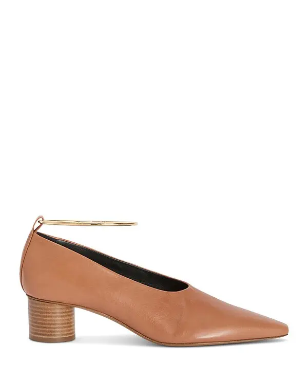 JIL SANDER Ring Court Pumps - Pecan
