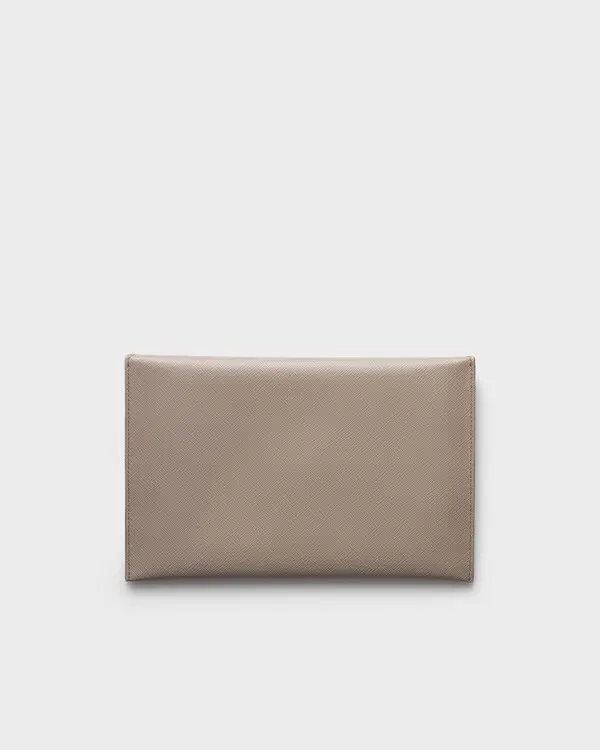 Prada Saffiano Leather Envelope Clutch