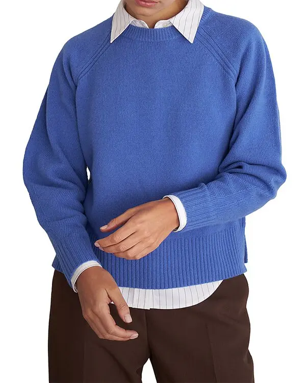 HOBBS LONDON Morgan Wool Blend Sweater - Thistle Blue