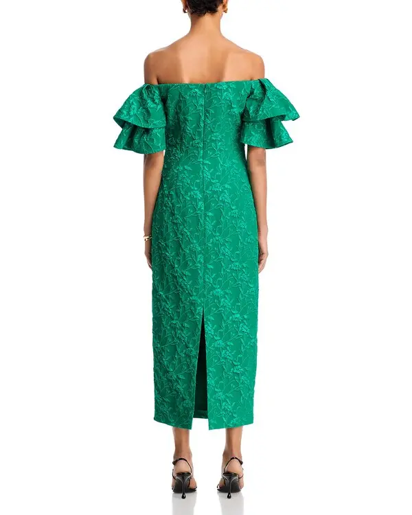 Eliza J Off-the-shoulder Midi Dress