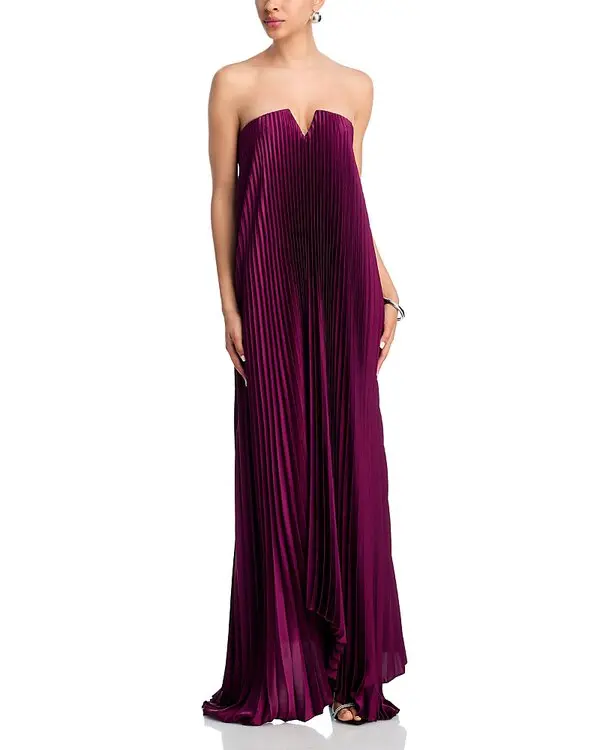 L'IDEE Black Tie Gown - Wine