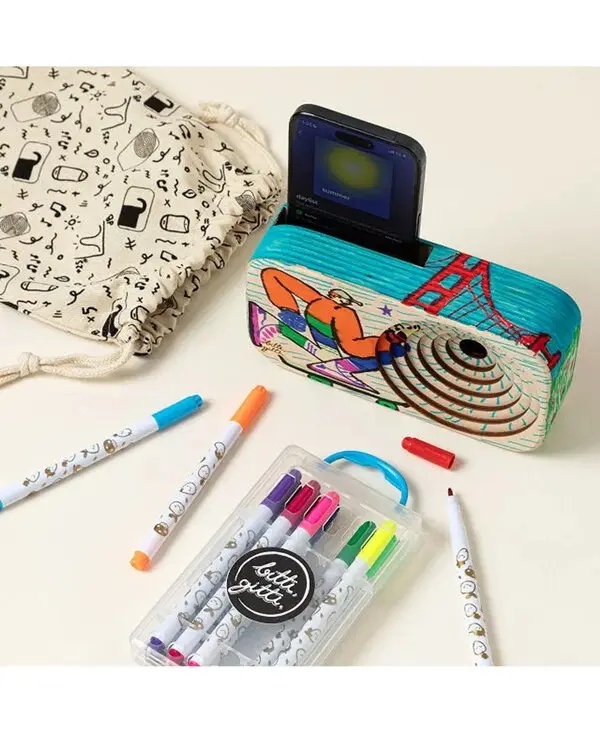 UNCOMMON GOODS Diy Wooden Amplifying Phone Speaker Kit Bitti Gitti Design Studio