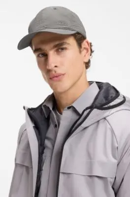 BOSS Logo Cap With Uv Protection - Light Grey