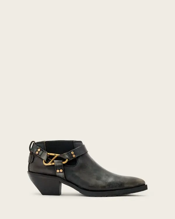 ALLSAINTS Maisy Carabiner Heeled Boots
