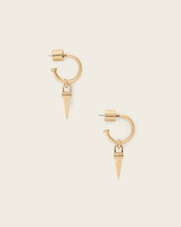 ALLSAINTS Laio Spike Earrings - Warm Brass