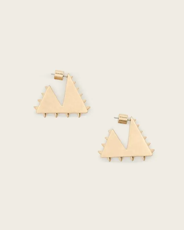 ALLSAINTS Mae Spike Earrings - Warm Brass