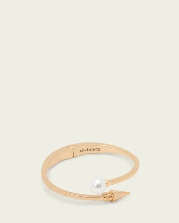 ALLSAINTS Hazel Hinge Bracelet - Warm Brass