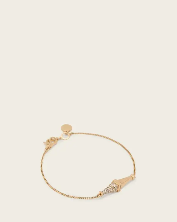 ALLSAINTS Laio Pave Bracelet - Warm Brass