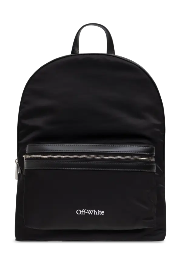 Off-White Backpack With Logo - Black