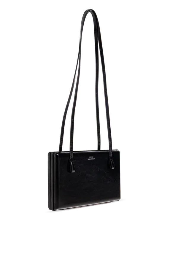 TOTEME Leather Shoulder Bag With Logo