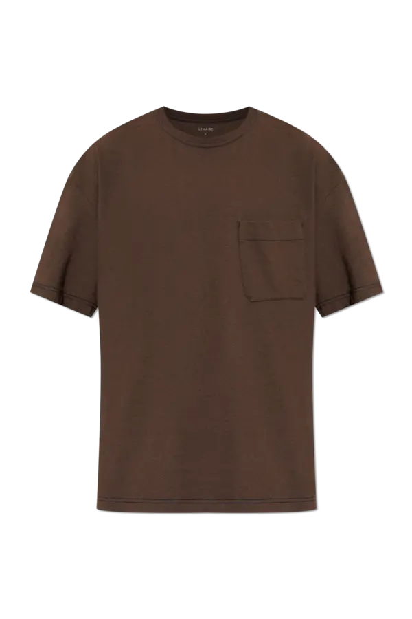 LEMAIRE T-shirt With Pocket - Brown