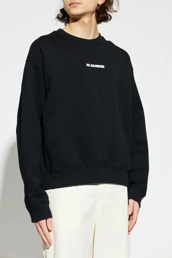 JIL SANDER Logo Sweatshirt - Black