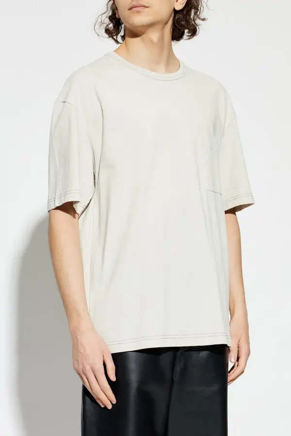 LEMAIRE T-shirt With Pocket - Cream