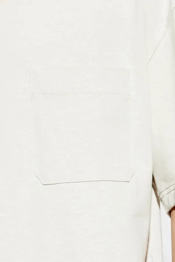 LEMAIRE T-shirt With Pocket - Cream