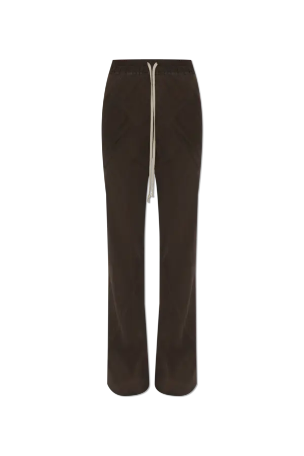 Rick Owens Loose-fit Silk Trousers - Brown