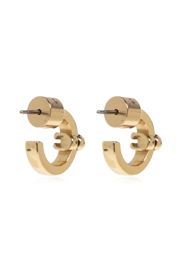 COACH Brass Hoop Earrings