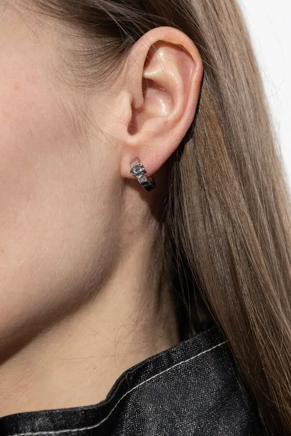 COACH Brass Hoop Earrings