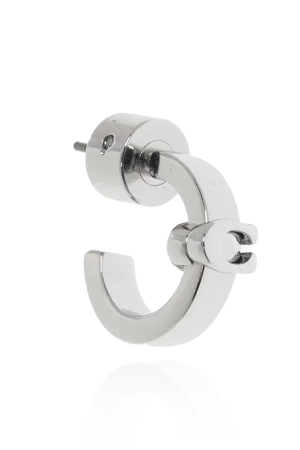 COACH Brass Hoop Earrings