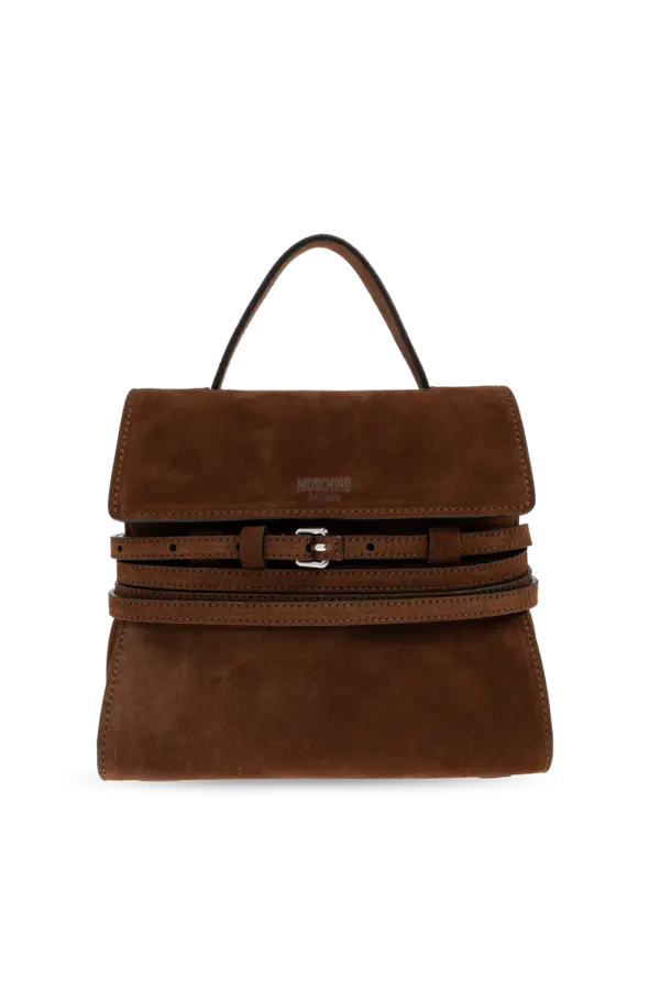 Moschino Suede Handbag - Brown
