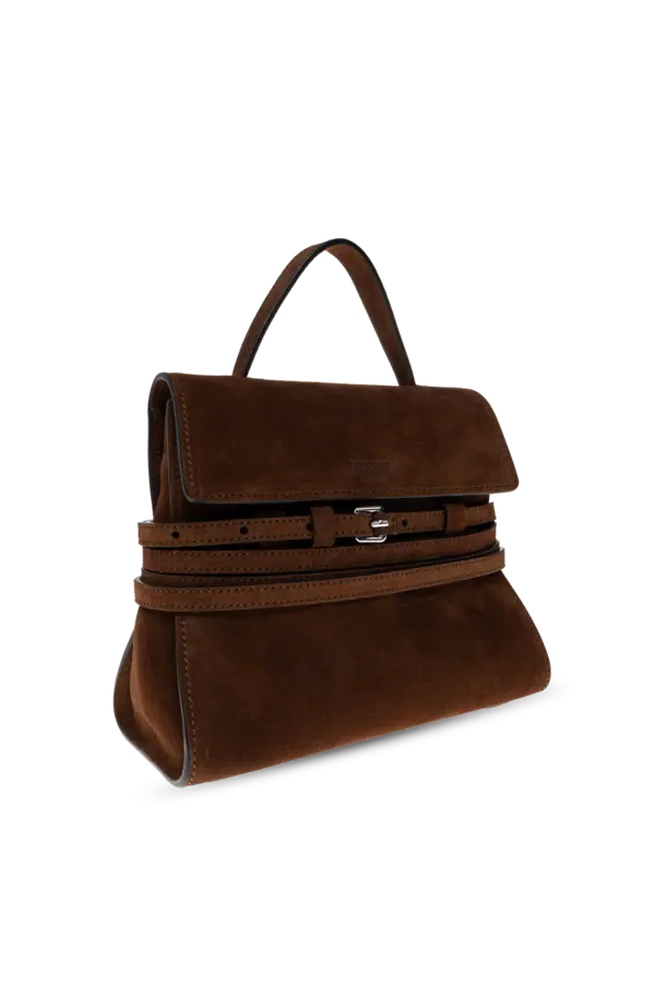 Moschino Suede Handbag - Brown