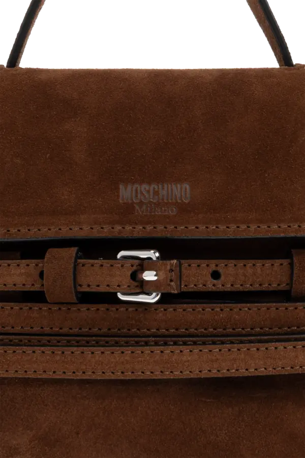Moschino Suede Handbag - Brown