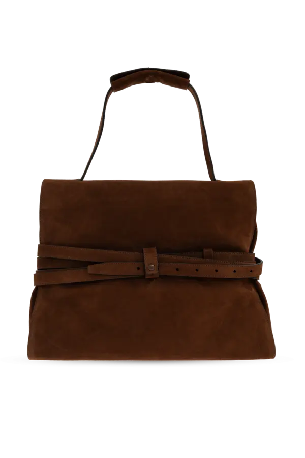 Moschino Suede Handbag - Brown