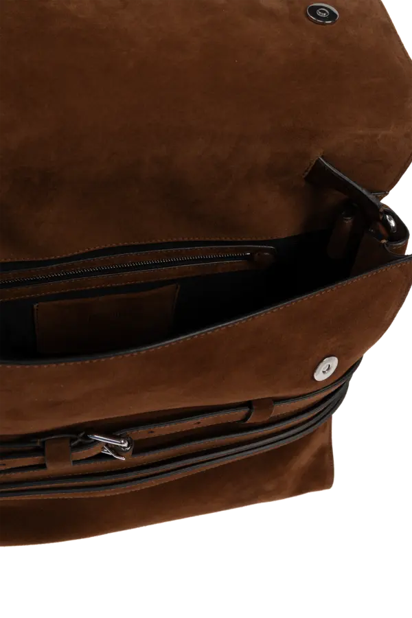 Moschino Suede Handbag - Brown