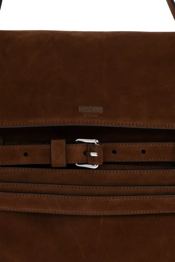 Moschino Suede Handbag - Brown