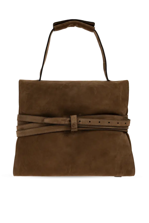 Moschino Suede Handbag - Brown