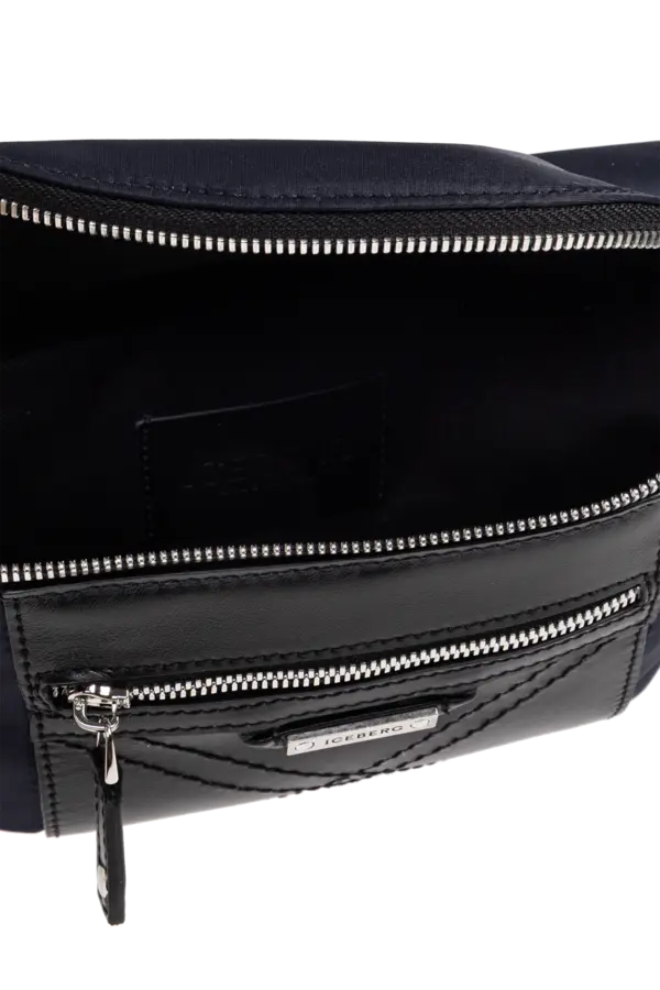 Iceberg Logo Belt Bag - Black