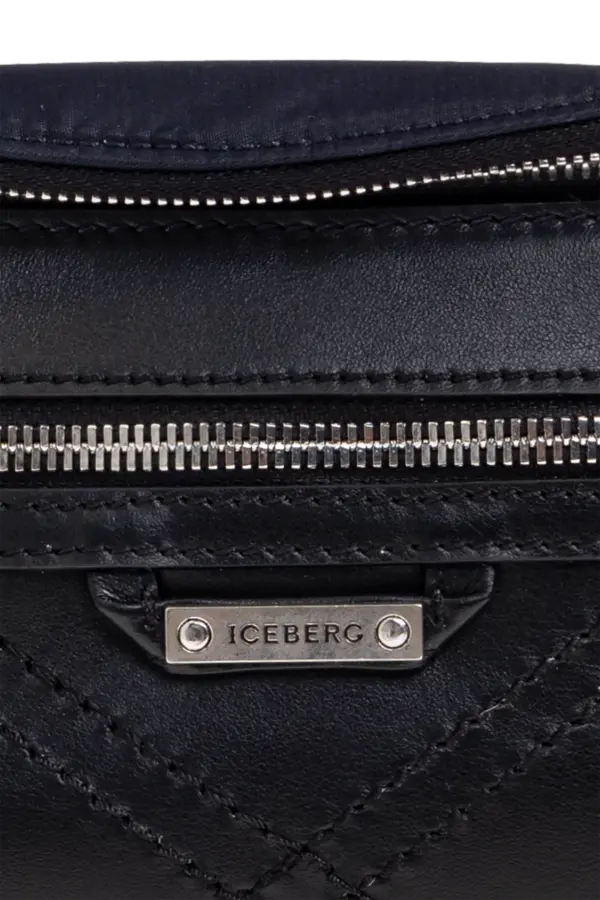Iceberg Logo Belt Bag - Black