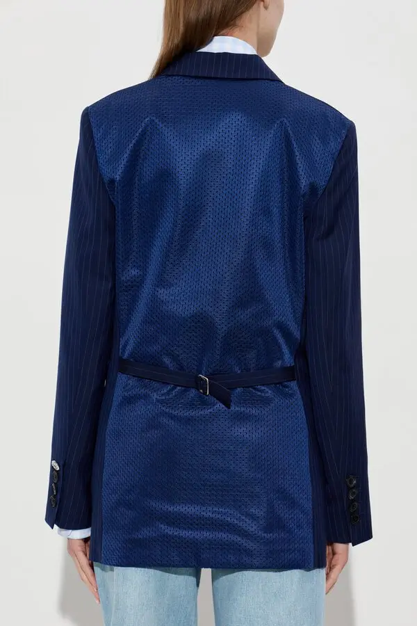 Moschino Mixed Fabric Blazer