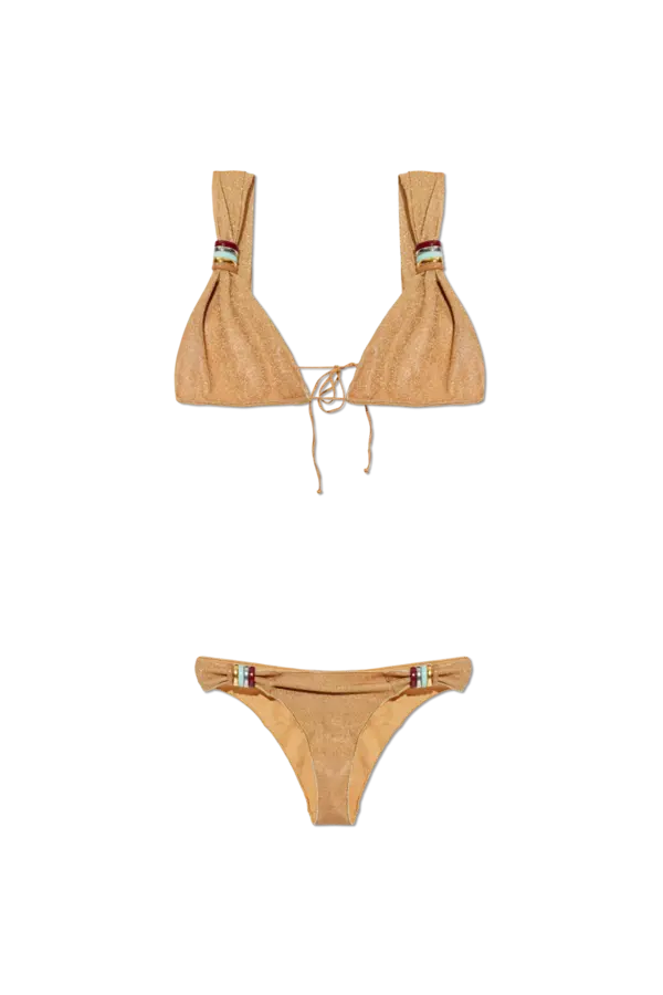 Oseree Two-piece Bikini Set - Gold